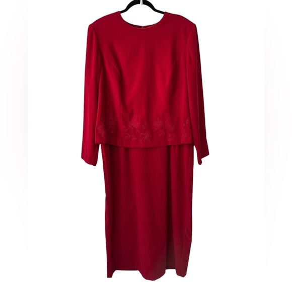 Lady Dorby | Dresses | Lady Dorby Piece Red Dress Size 18 | Poshmark